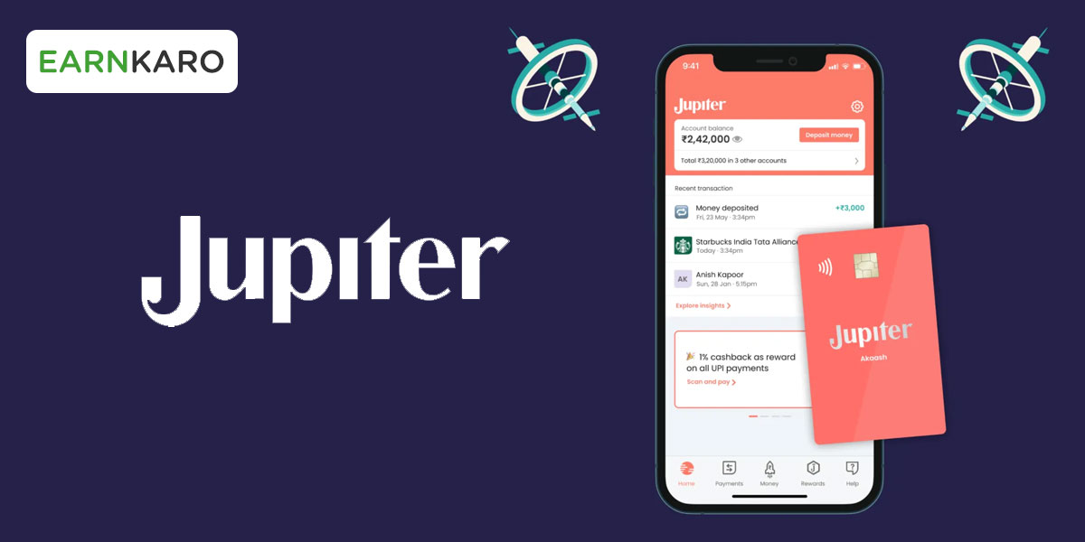 Jupiter Money Affiliate Program with ₹400 Payout March 2025