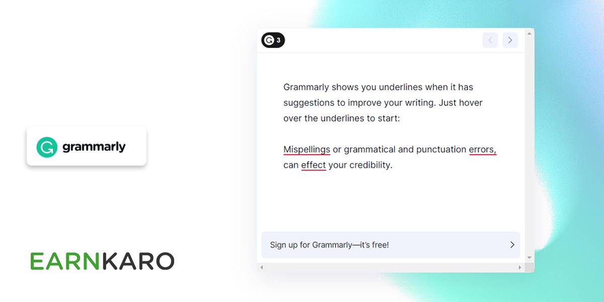 Grammarly Affiliate Program with ₹1640 Commission | March 2025