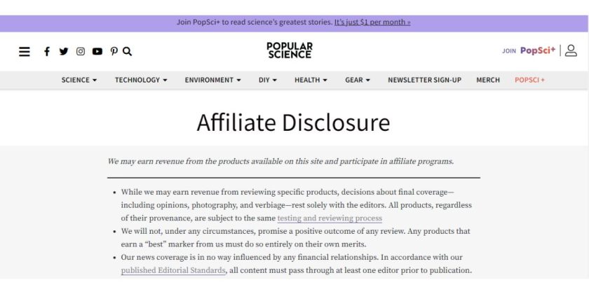 Affiliate Disclosures: How to Write with 10 Best Examples