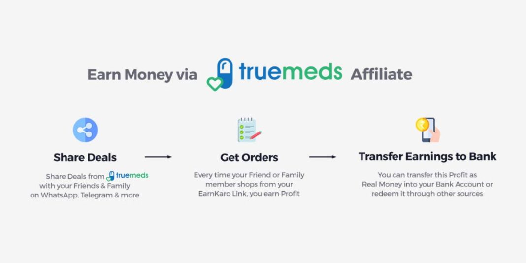 Truemeds Affiliate Program with ₹210 Commission | March 2025