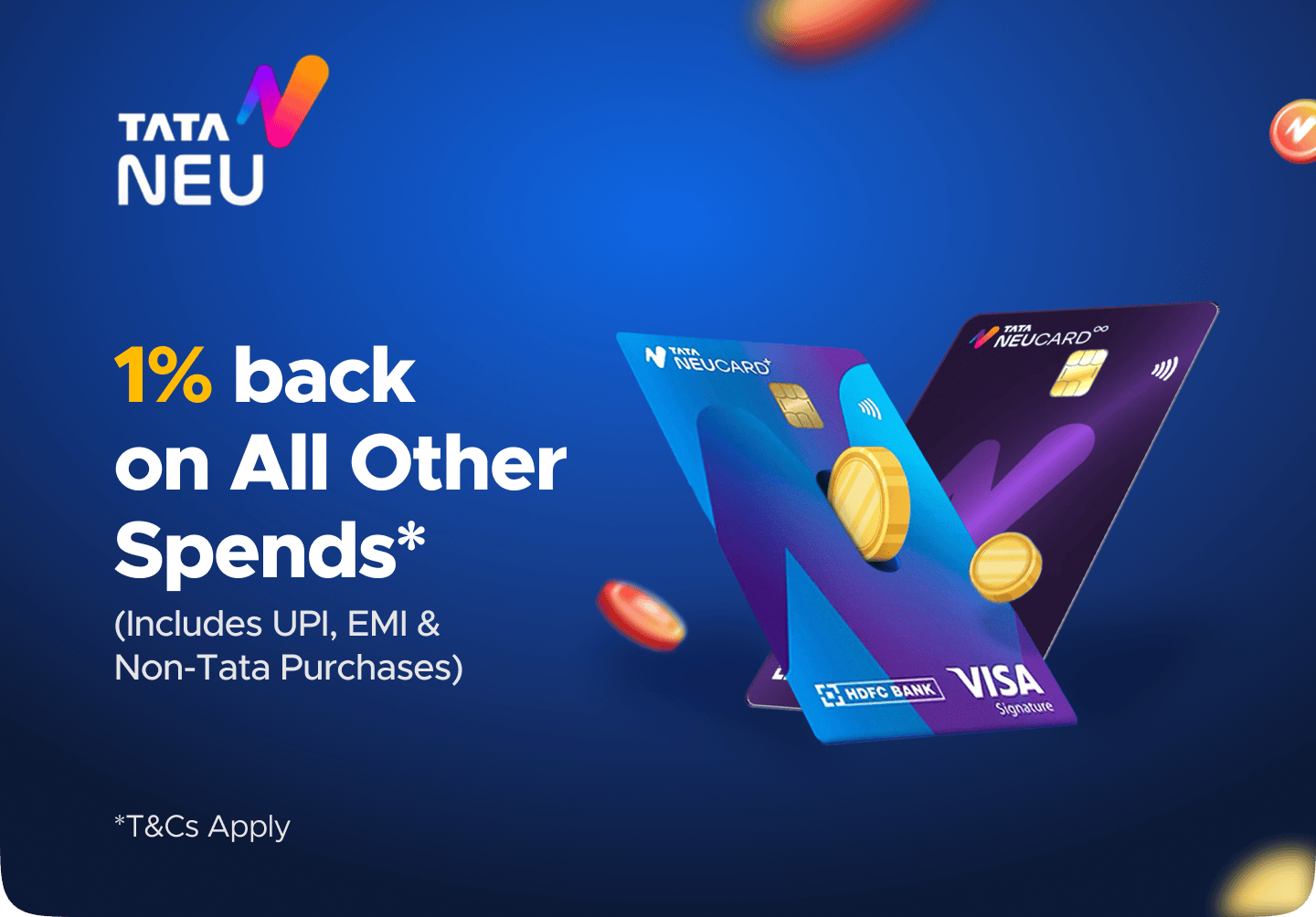 Tata Neu HDFC Bank Credit Card: Rs 350 Rewards | May 2025